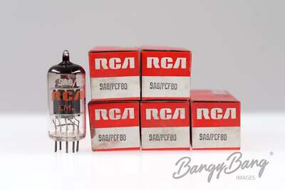 5 Vintage RCA 9A8/PCF80 Triode-Pentode Frequency Radio/TV Audio Vacuum ...