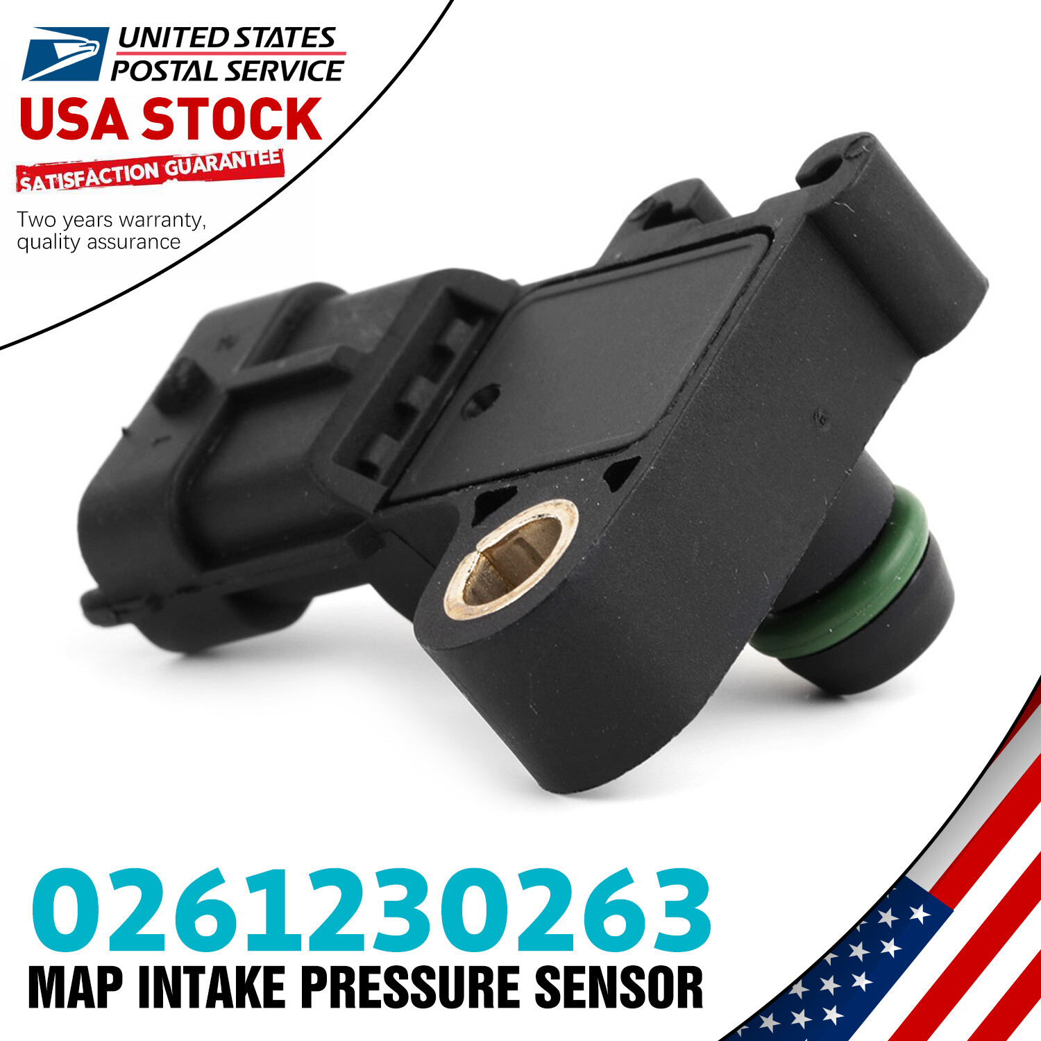 MANIFOLD ABSOLUTE PRESSURE Sensor OEM #0261230263 For 2011-2015 ...