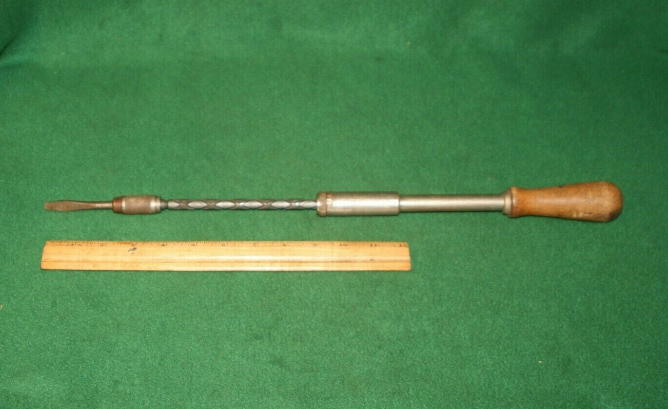 Vtg Spiral Ratchet Screwdriver Yankee No. 130A North Bros, Phila, PA No ...