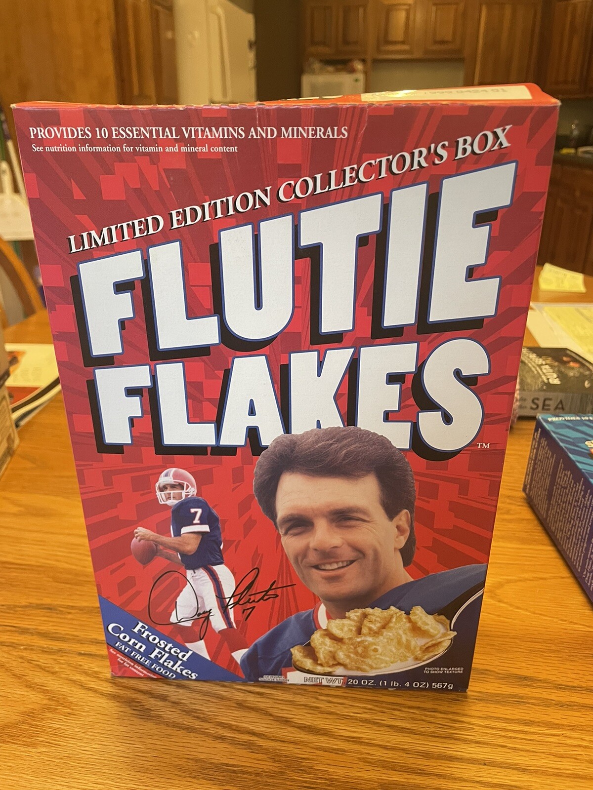 Flutie Flakes Doug Flutie Limited Edition 1999 empty Cereal Box 1999 | eBay