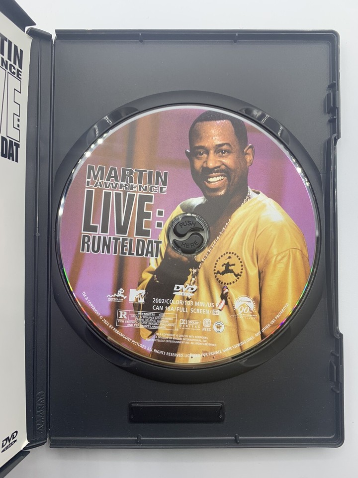 Martin Lawrence Live: Runteldat DVD, USED - MV129 97363419143| eBay