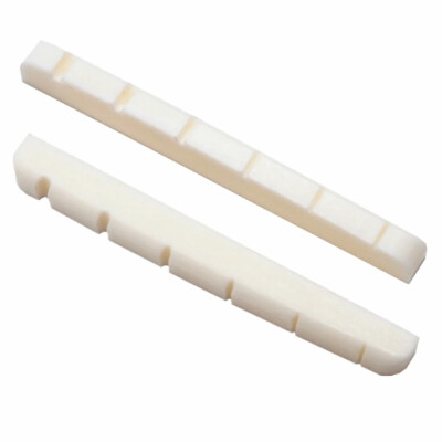 6 String Electric Guitar Real Bone Nut Curved Bottom Pre-Slotted Guitar ...