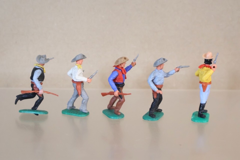 Timpo Toys Swoppets Britains Herald Wild West Job Lot Di Cowboys 12om ...