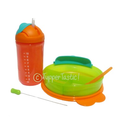 Tupperware Baby Toddler Feeding Set GWM Grow With Me Bowl Spoon ...