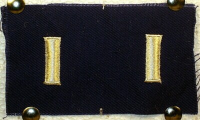 US Air Force 1ST LT First Lieutenant Pair Rank Insignia Blue Fatigue ...