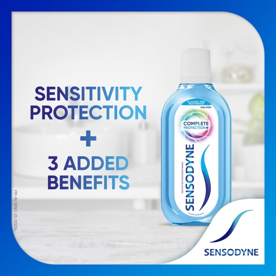 Sensodyne Mouthwash All in One Mouth Wash for Sensitivity Protection ...