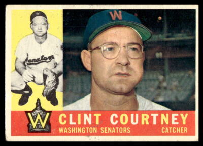 1960 Topps #344 Clint Courtney Washington Senators VG-VGEX Crease | eBay