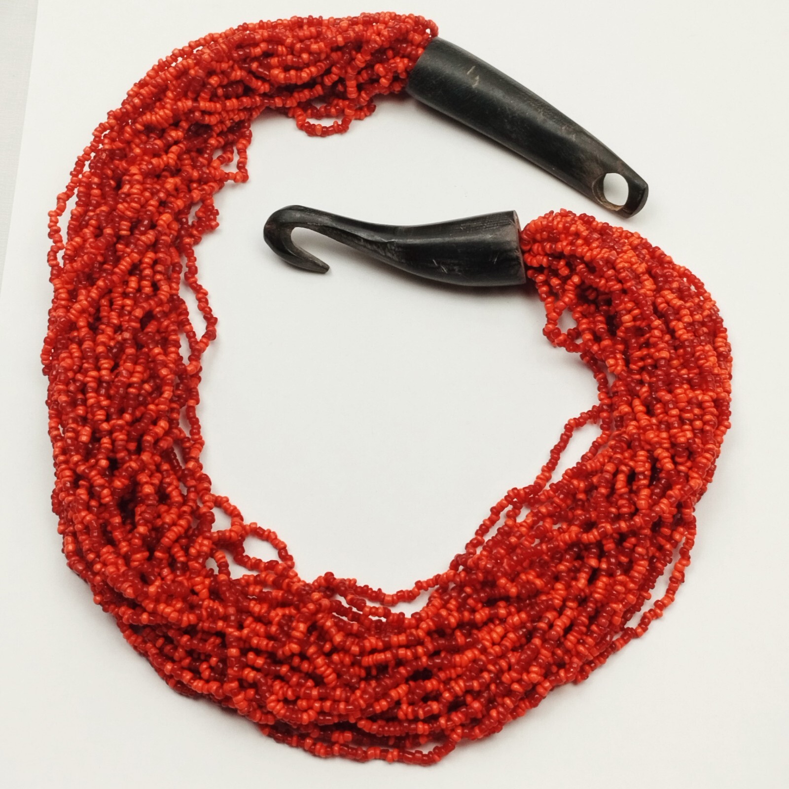 Gerda Lynggaard Monies Multi strand Necklace Red Seed… - Gem