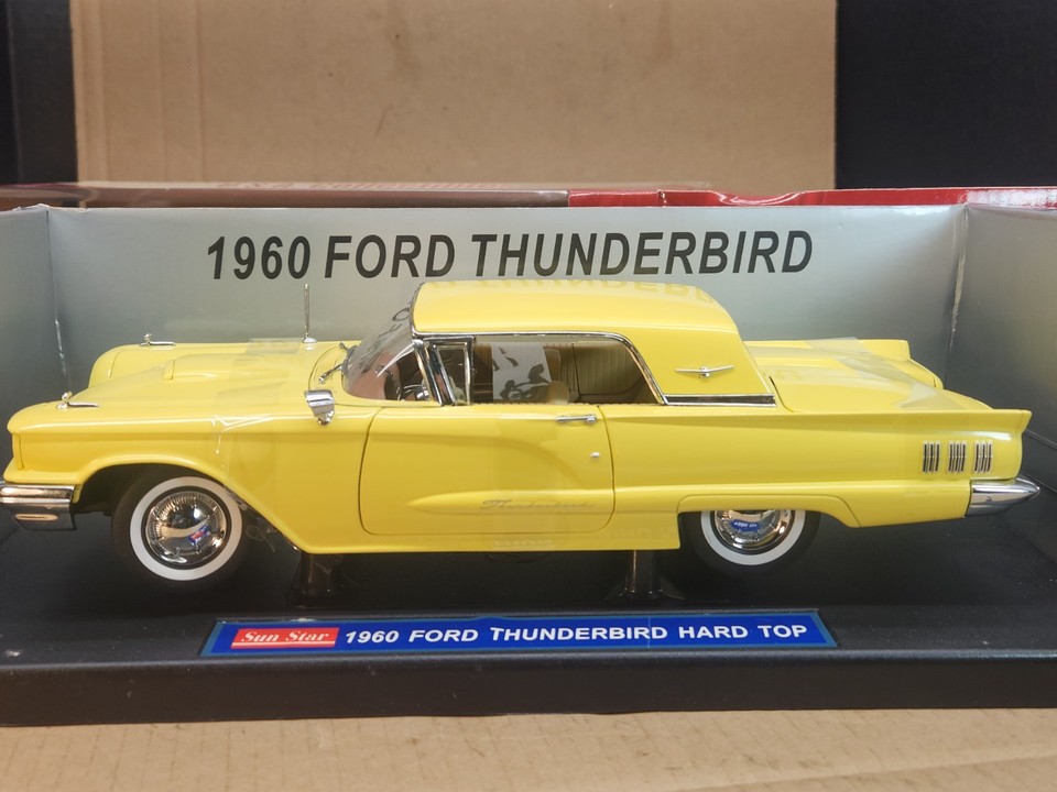 Sun Star 1960 Ford Thunderbird Hard Top 1/18 #4301 Moroccan Ivory ...