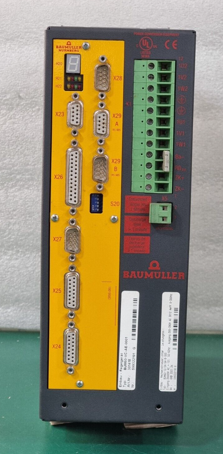 BAUMULLER BUM60-12/24-54-B-000-VC-AE-0001 SERVO DRIVE BUM60-12/24-54-B ...