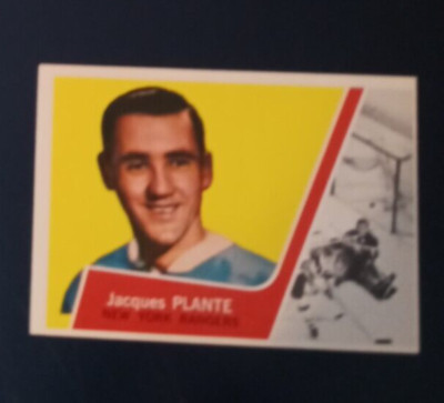 1963-64 Topps Hockey- Jacques Plante Card #45 near mint-mint (see scan ...