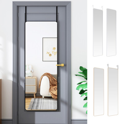 Over the Door Full Length Mirror 78/118/147cm Hanging Bedroom Wardrobe ...
