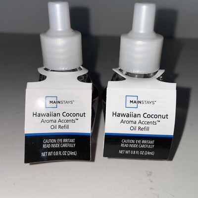 2 Mainstays HAWAIIAN COCONUT Fragrance Plug Oil Refills | eBay
