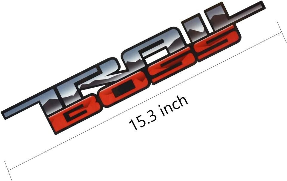 2X 2019-2021 Trail Boss Sticker Vinyl Truck Bed Side Decal Nameplate ...