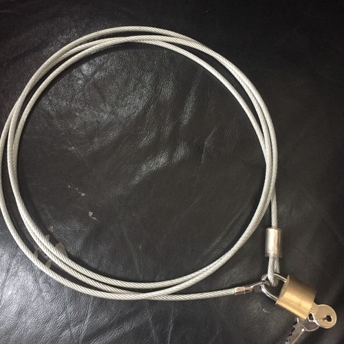 Copper Locks Padlock With Cable 6ft. Long 10mm Thick | eBay