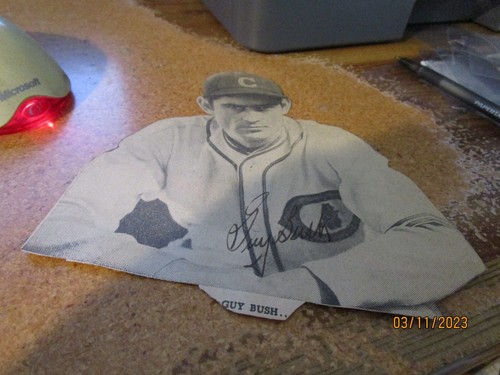 1920's 1930's Guy Bush Chicago Cubs Signed Baseball Cut 6-1/2" left to ...