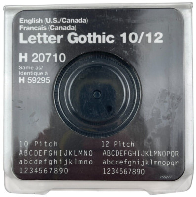 Smith Corona Print Wheel Letter Gothic 10/12 H 20710 | eBay