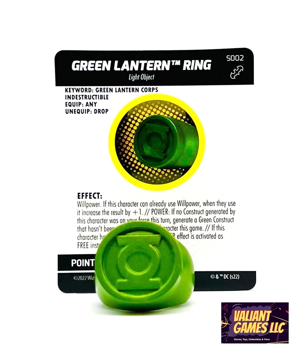 Light Up Set Green Lantern Ring
