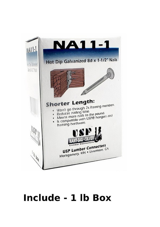 2 x 6-8 Joist Hanger Face Mount Steel Slant Wood Support USP JUS26-TZ ...