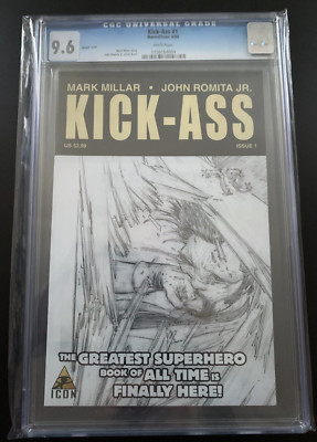 Kick-Ass #1 (2008 Marvel/Icon) [CGC 9.6] Romita Sketch Incentive ...