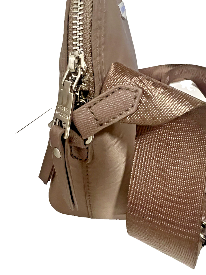 Steve Madden Nylon Crossbody Bag Wide Logo Strap & Mini Pouch Taupe/Brown | eBay