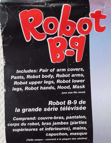 RARE 1998 LOST IN SPACE CLASSIC SERIES B-9 ROBOT ADULT HALLOWEEN COSTUME UNUSED! | eBay