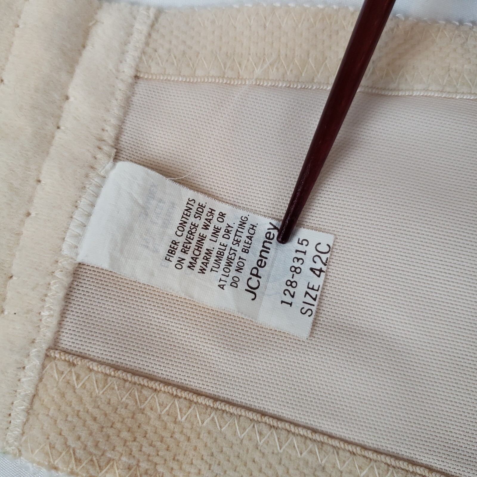 Vintage JC Penny Lace Bustier Corset Bra 42C Longline… - Gem