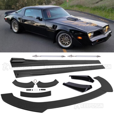 For Pontiac Firebird Front Bumper Lip Spoiler Splitter Rear Lip 86.6 ...