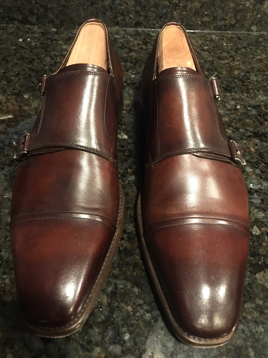 Magnanni Double Monk Strap Tobacco Sale | www.valleyglass.com