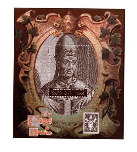 Togo 2000 - The Popes Of The Millennium Souvenir Sheet - Pope Pelagius ...