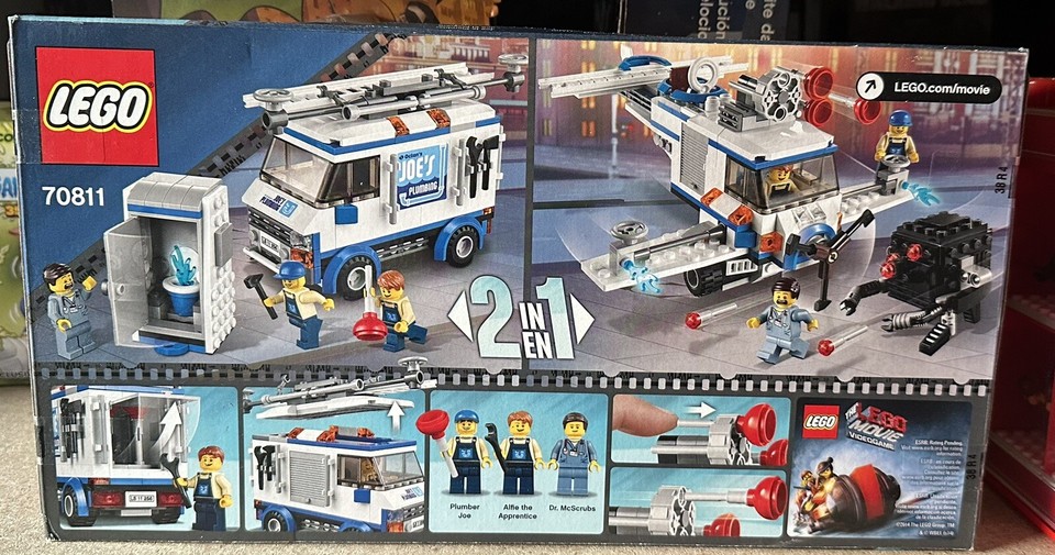 70811 FLYER FLUSHER lego movie SEALED misb new legos set TRUCK plumber ...