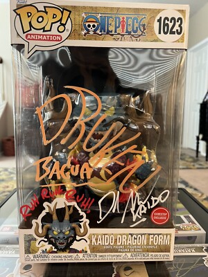 Funko Pop!Jumbo 10 in: One Piece - Kaido Dragon Form 1623 - Signed ...