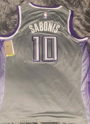 DOMANTAS SABONIS SIGNED SACRAMENTO KINGS JERSEY BECKETT COA BAS ...