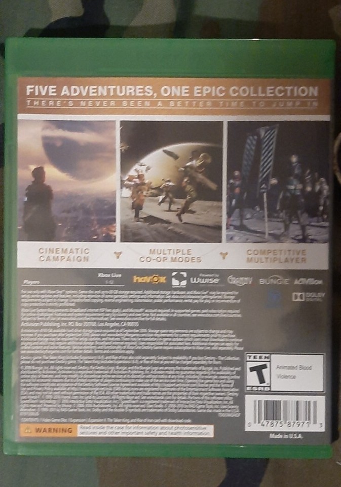 Destiny: The Collection (Microsoft Xbox One, 2016) | eBay