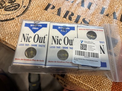 Nic-Out Cigarette Filters For Smokers, 30 Filters - 3 Packs | eBay