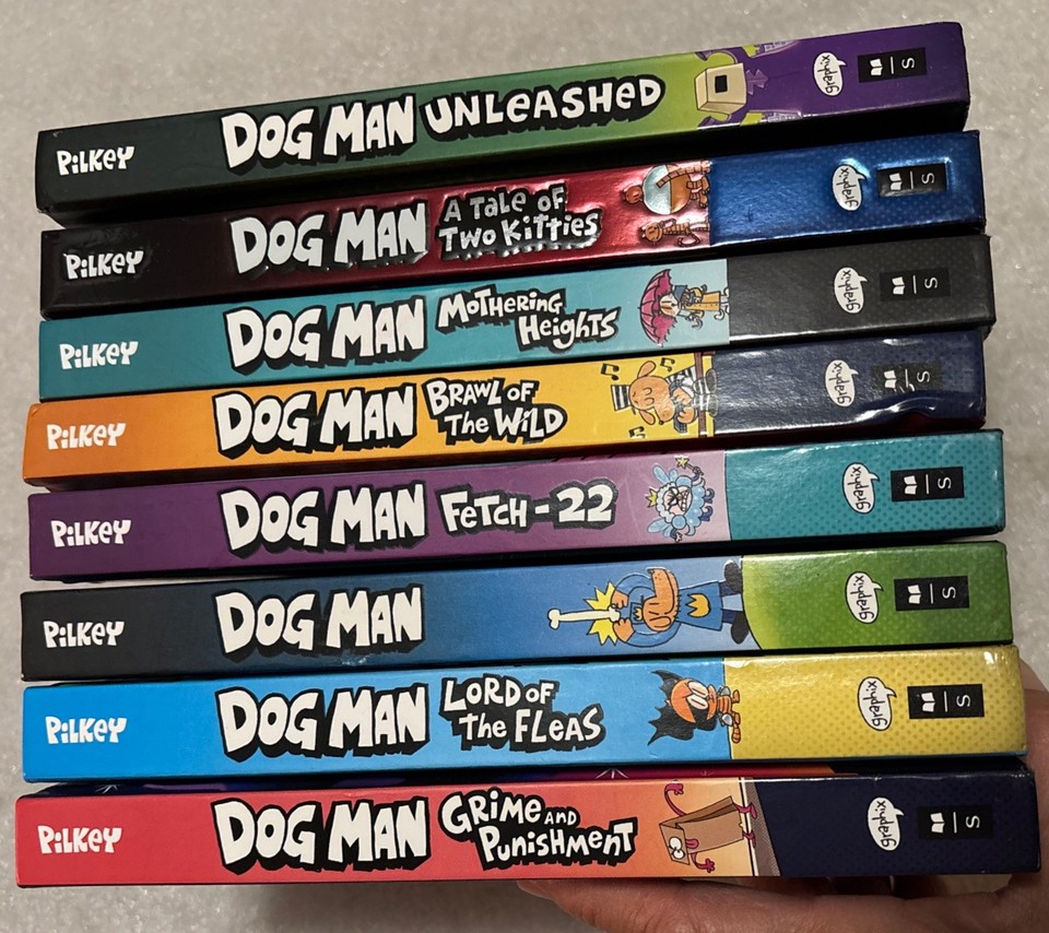 Lot of 8 Dog Man Books by Dav Pilkey Hardcover (8 Books) | eBay