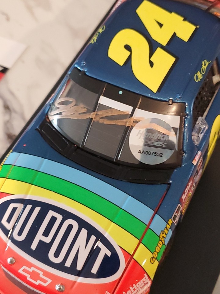Jeff Gordon Ray Evernham DUAL SIGNED 1994 Charlotte Win 1:24 #95 1st ...