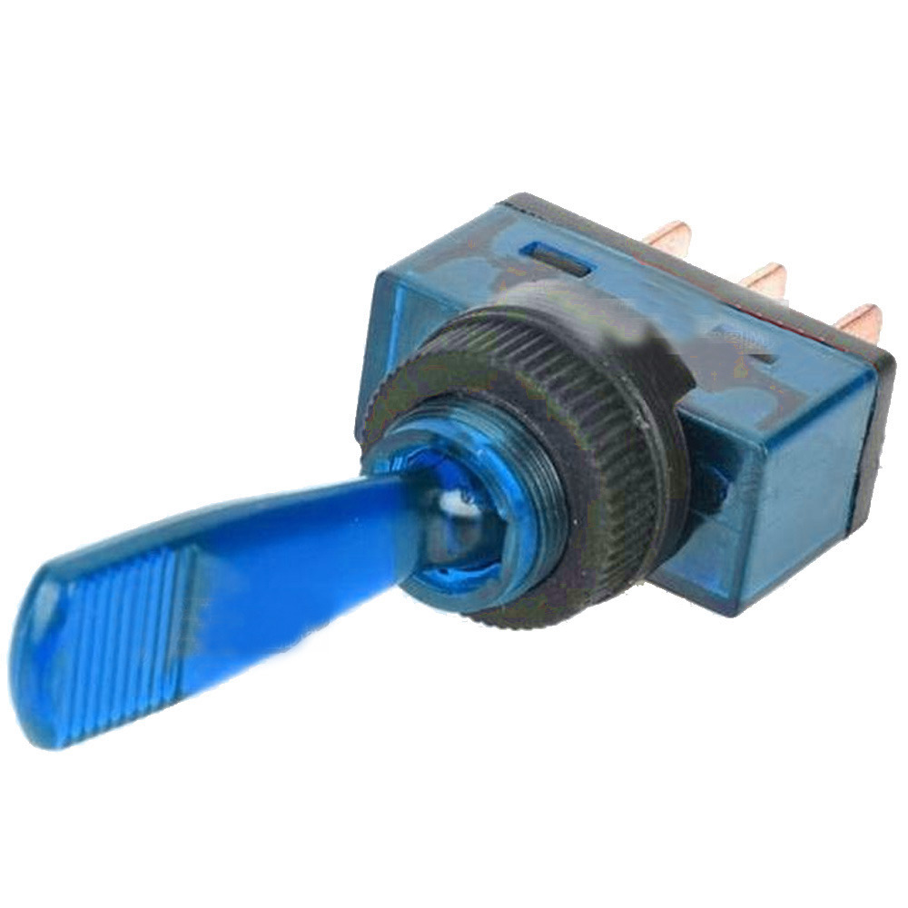 12V 20A Blue LED Light OFF/ON SPST Toggle Rocker Switch For Car Motor ...