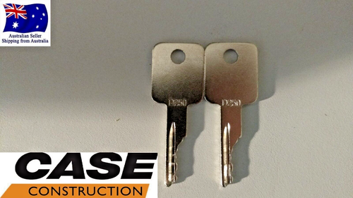 2 x Case D250 and Bobcat Skid Steer Plant Excavator Keys Set of 2 FREE ...
