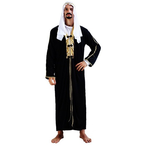 Adult Arab Arabian Sheik Costume Robe Novelty Sultan Costumes for Men ...