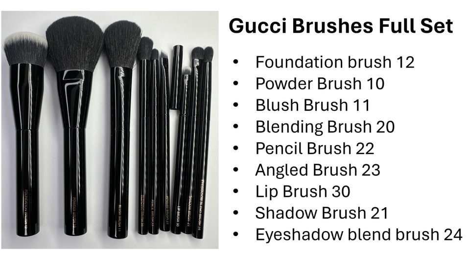 Gucci Makeup brush Full set of 9 Limited Edition | eBay