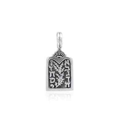 The Ten Commandments 925 Sterling Silver Pendant Fine Religious Faith ...