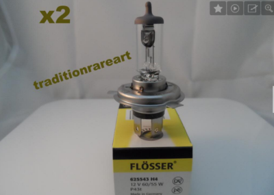 Flosser H4 (9003) Automotive Halogen Bulb - Pack of 2 germany | eBay