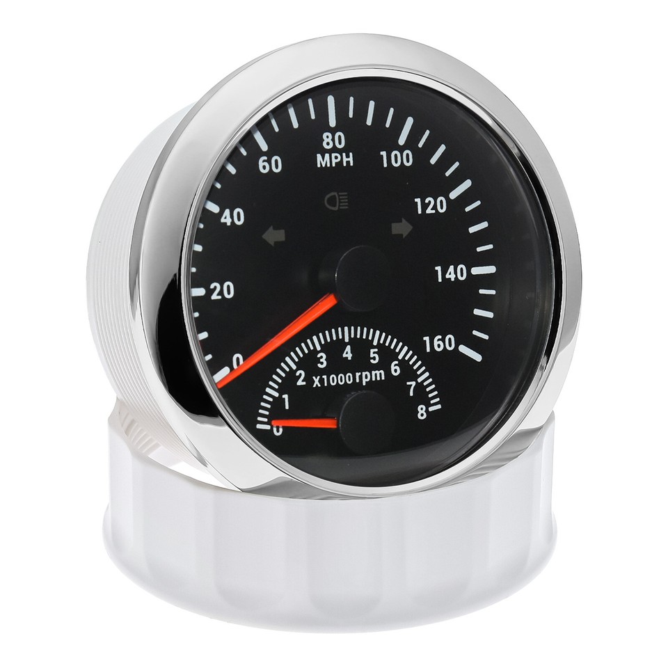 85mm GPS Speedometer Gauge 0-160MPH With Tachometer 8000RPM for Car ...