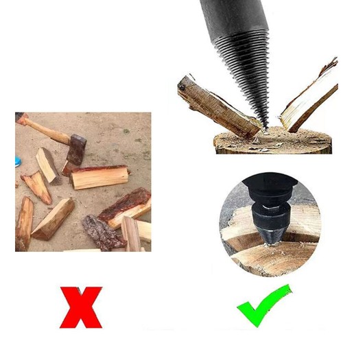 Firewood Log Splitter Firewood Chop Wood Drill Bit Splitting Tool ...