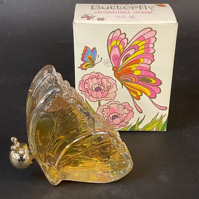 Vintage Avon Butterfly Unforgettable Cologne 1.5 fl oz NEW OLD STOCK ...