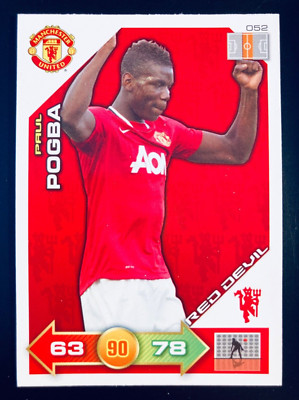 2011-12 Panini Adrenalyn XL Manchester United # 52 Paul Pogba rookie ...