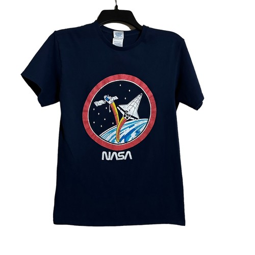 NASA ROCKET LAUNCH T-SHIRT - SIZE Small - DELTA PRO WEIGHT - Dark Blue ...