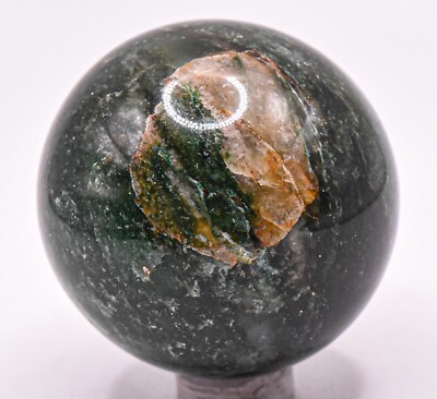47mm Green Jade w/ Inclusions Sphere Polished Natural Gemstone Mineral ...