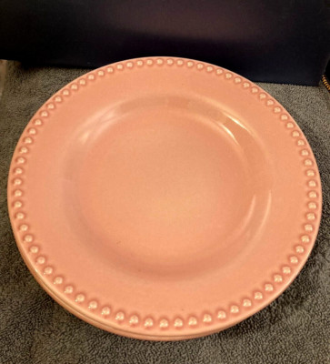 PAIR Pottery Barn Emma Pink 9" Soup Bowls Plates Excellent Pre-owned | eBay